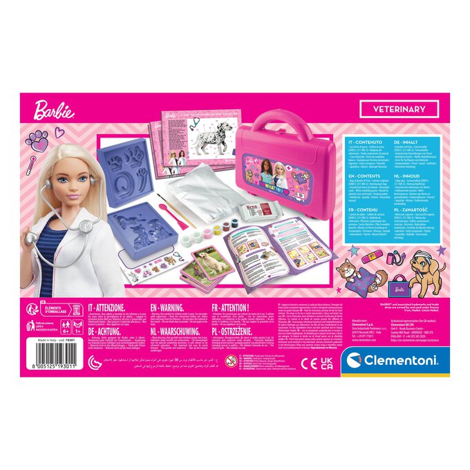 Clementoni Barbie Veterinary Set - Hobbycraft