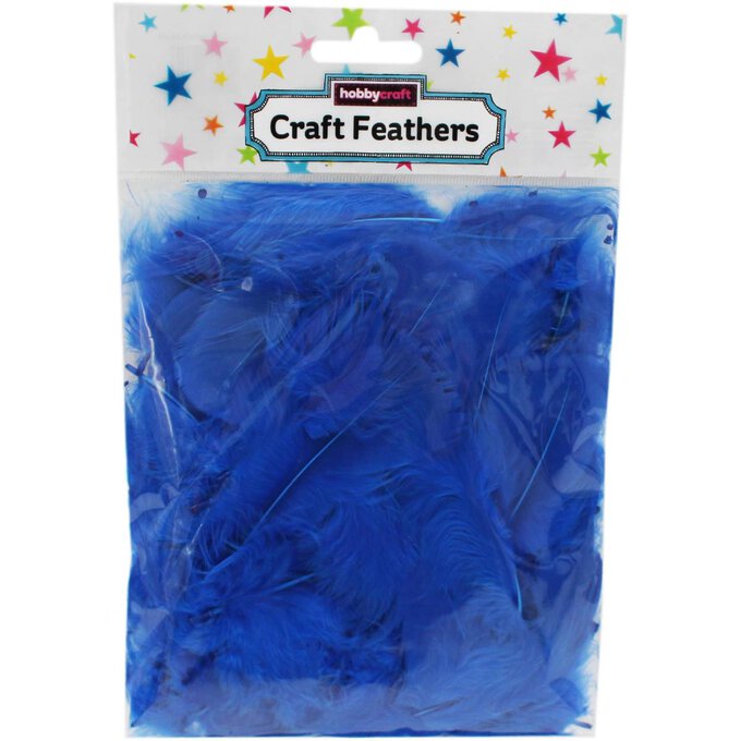 Royal Blue Craft Feathers 5g - Hobbycraft